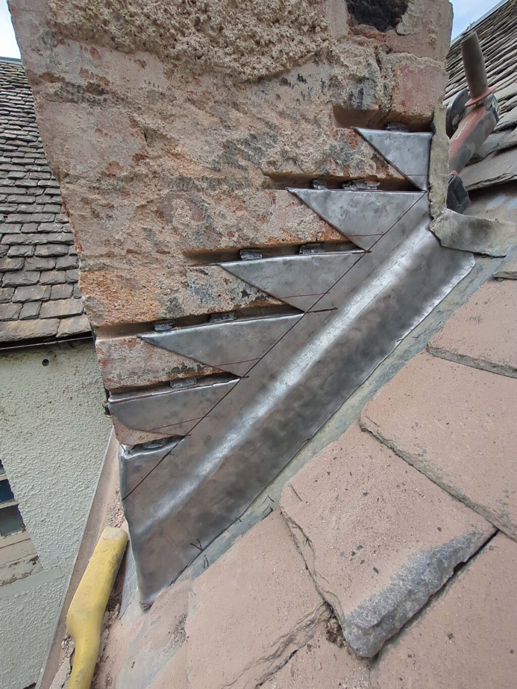 Stepped lead flashing – BCM Steeplejacks – Scotland