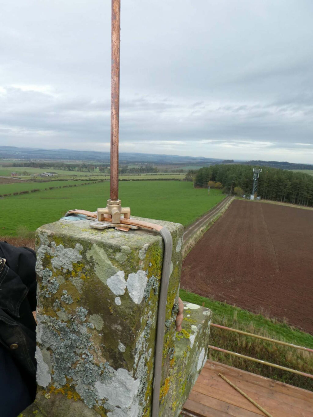 Lightning conductor installation – BCM Steeplejacks – Scotland